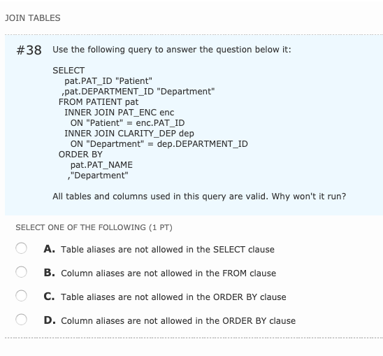 Solved JOIN TABLES #37 The PROBLEM_LIST table and the | Chegg.com