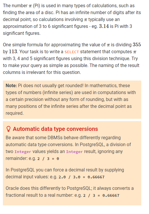 Solved The number π(Pi) is used in many types of | Chegg.com