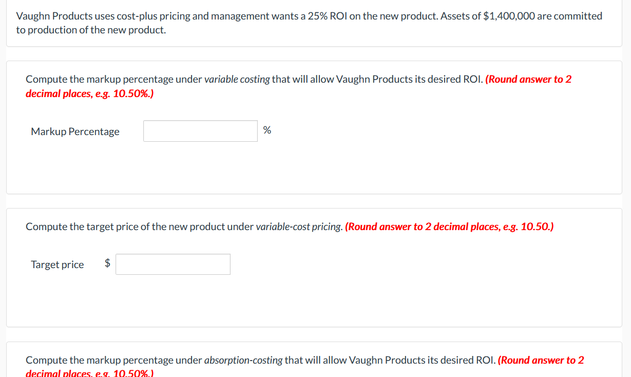 Compute the markup percentage under | Chegg.com
