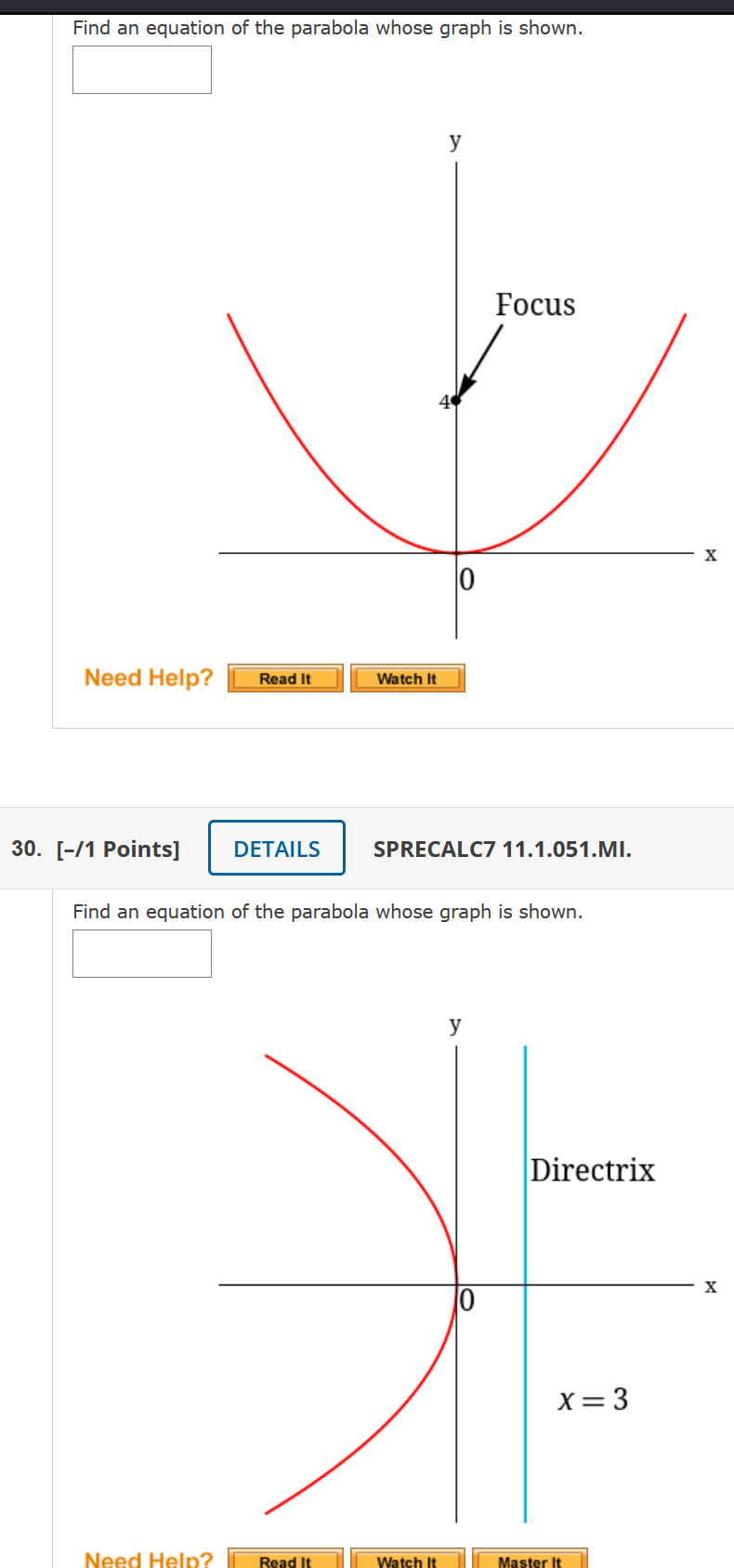 Solved Find an equation of the parabola whose graph is | Chegg.com