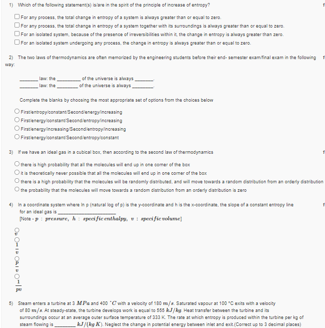 Solved 1) Which of the following statement(s) is/are in the | Chegg.com