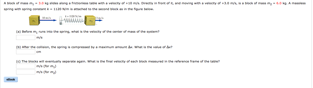 Solved: A Block Of Mass M1 = 3.0 Kg Slides Along A Frictio... | Chegg.com
