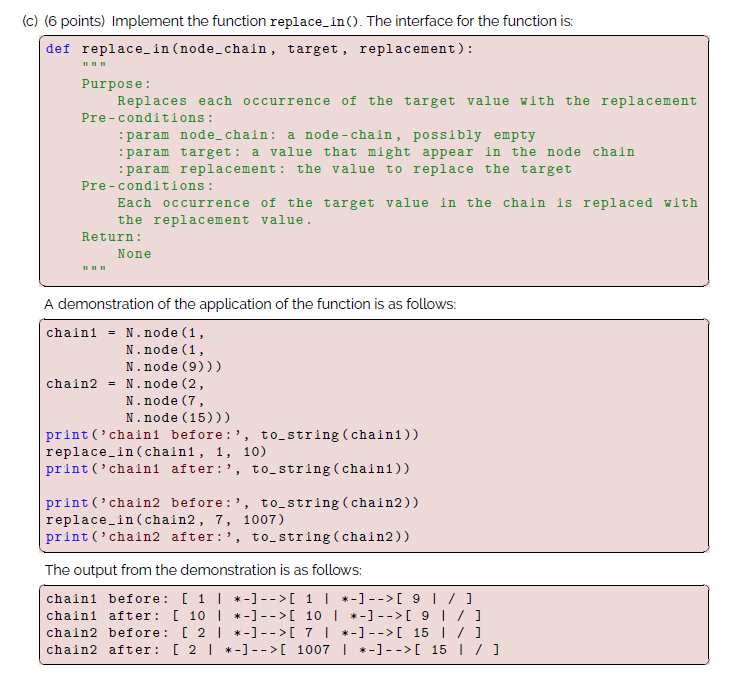 Solved In this question you'll write three functions for | Chegg.com