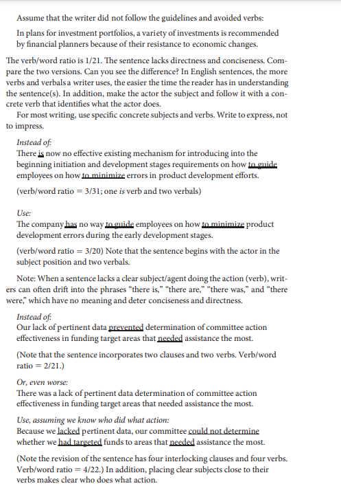 Watch sentence length. Documents composed of | Chegg.com