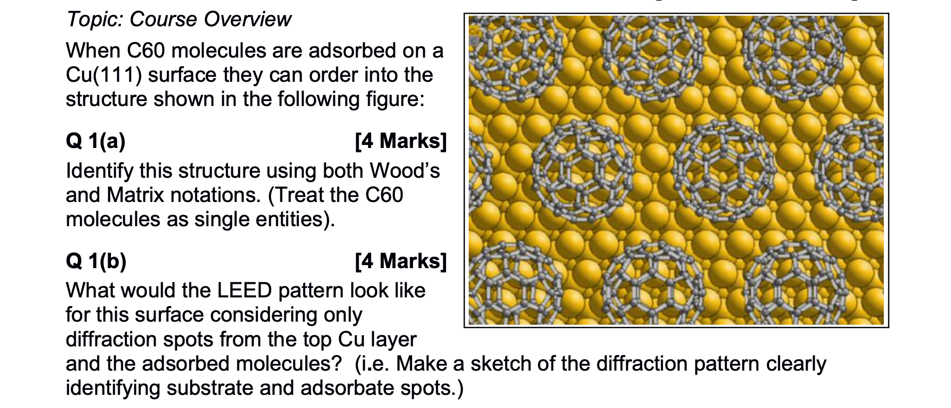 Solved Topic: Course Overview When C60 molecules are | Chegg.com