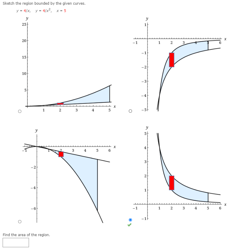 Solved Sketch the region bounded by the given curves. y = | Chegg.com