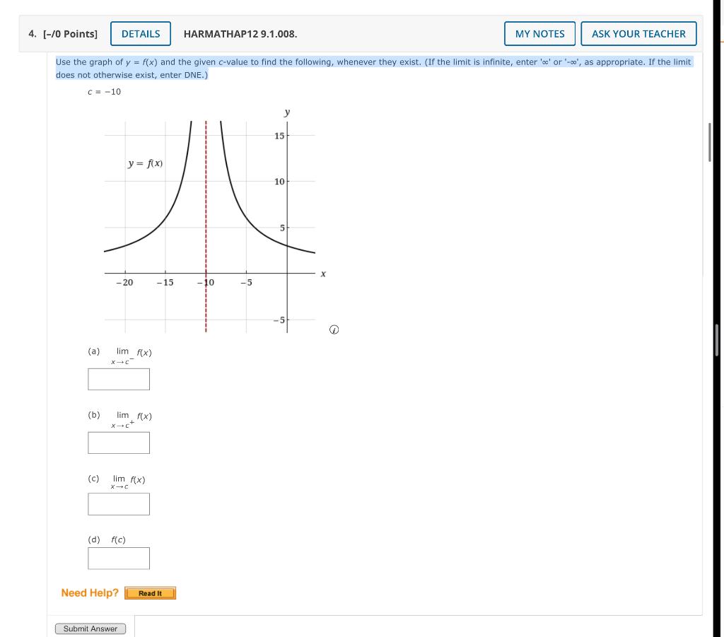 Solved 4. [-70 Points) DETAILS HARMATHAP12 9.1.008. MY NOTES | Chegg.com