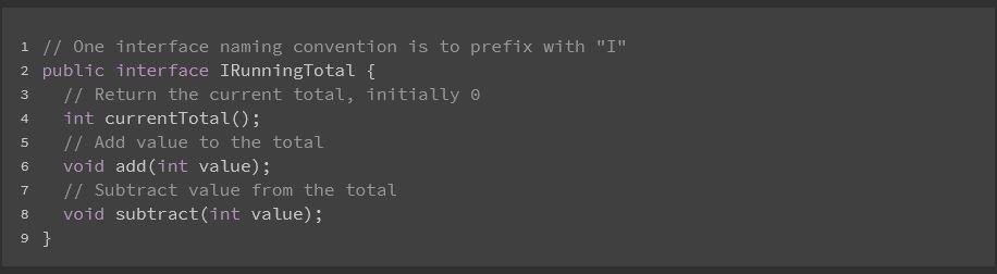 Solved 3 4 un 1 // One interface naming convention is to | Chegg.com