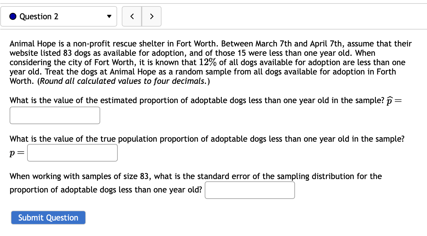 Solved Animal Hope is a non-profit rescue shelter in Fort | Chegg.com