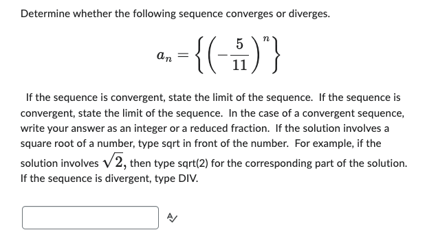 Solved Determine whether the following sequence converges or | Chegg.com