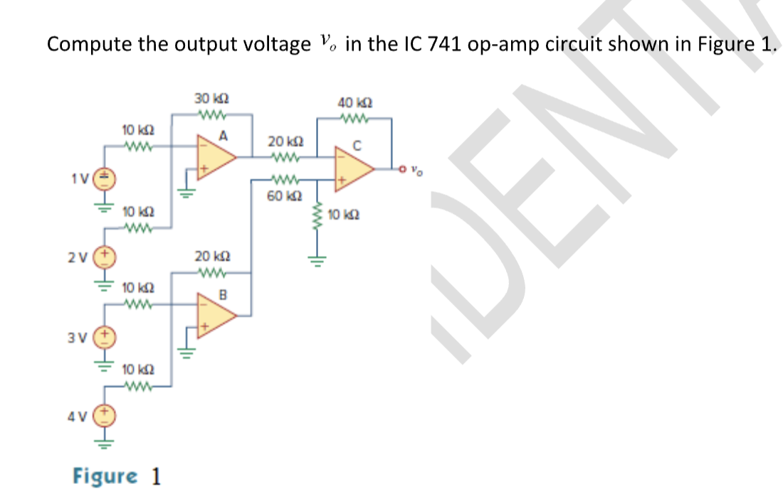 Solved Compute the output voltage \( ﻿v_{o} \) ﻿in the IC | Chegg.com