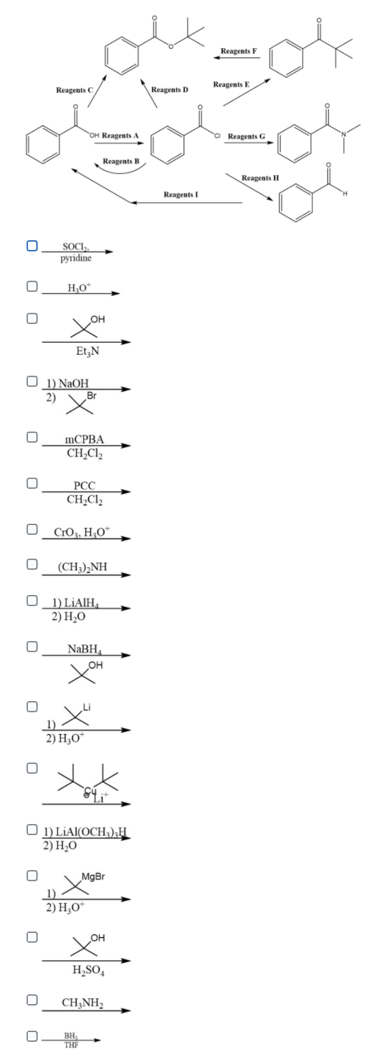 Solved Reagents F Reagents E Reagents Reagents D OH Reagents | Chegg.com