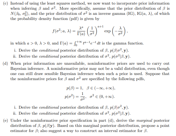 Solved Consider a simple linear regression model in (1), | Chegg.com