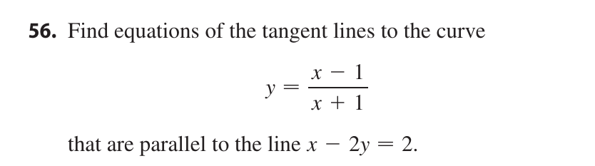 Solved 56. Find equations of the tangent lines to the curve | Chegg.com