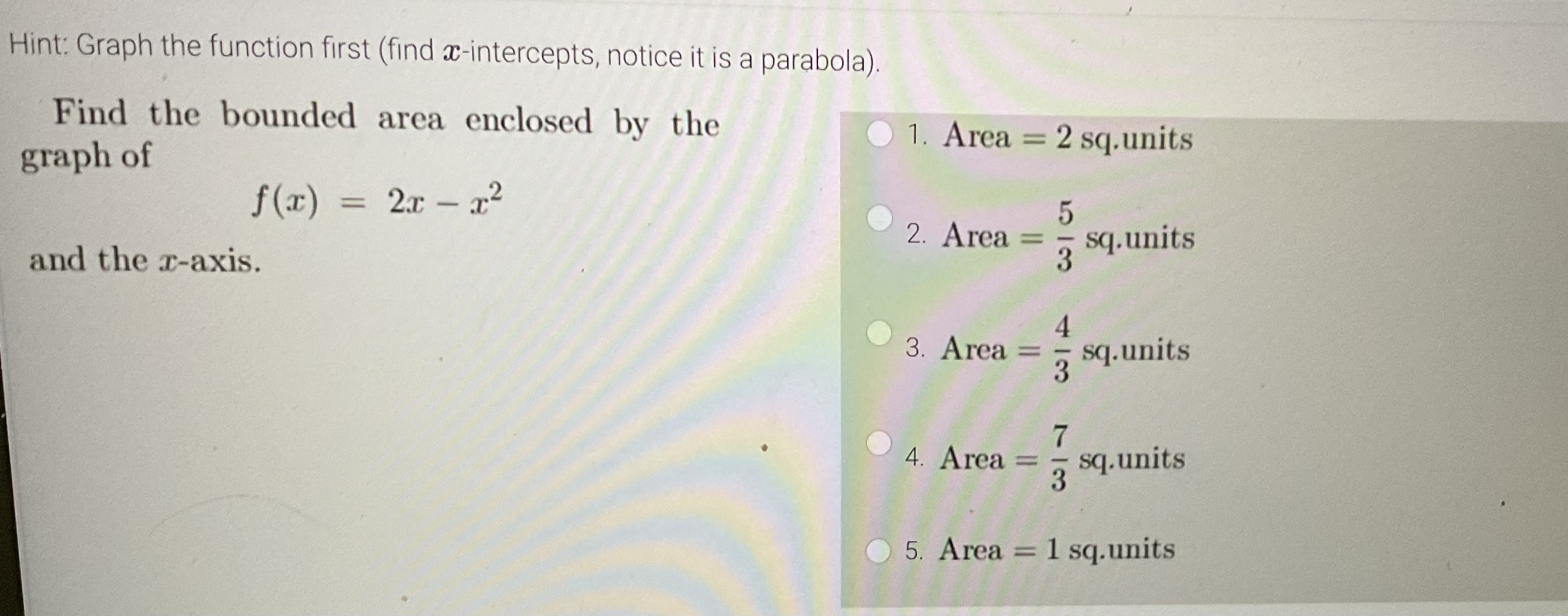 Solved Hint: Graph the function first (find x-intercepts, | Chegg.com