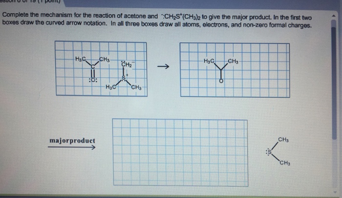 Solved Completely the mechanism for the reaction of acetone | Chegg.com