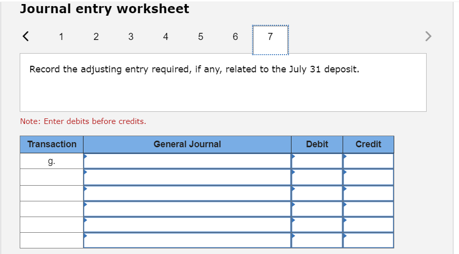 Solved Journal entry worksheet Record the adjusting entry | Chegg.com