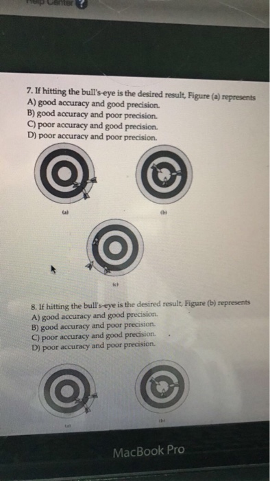 Solved 7. If hitting the bull's-eye is the desired result, | Chegg.com