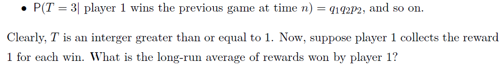 2. Two players are playing a sequence of games, which | Chegg.com