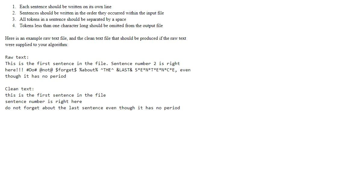 Solved how do you do python code for processing raw text to | Chegg.com
