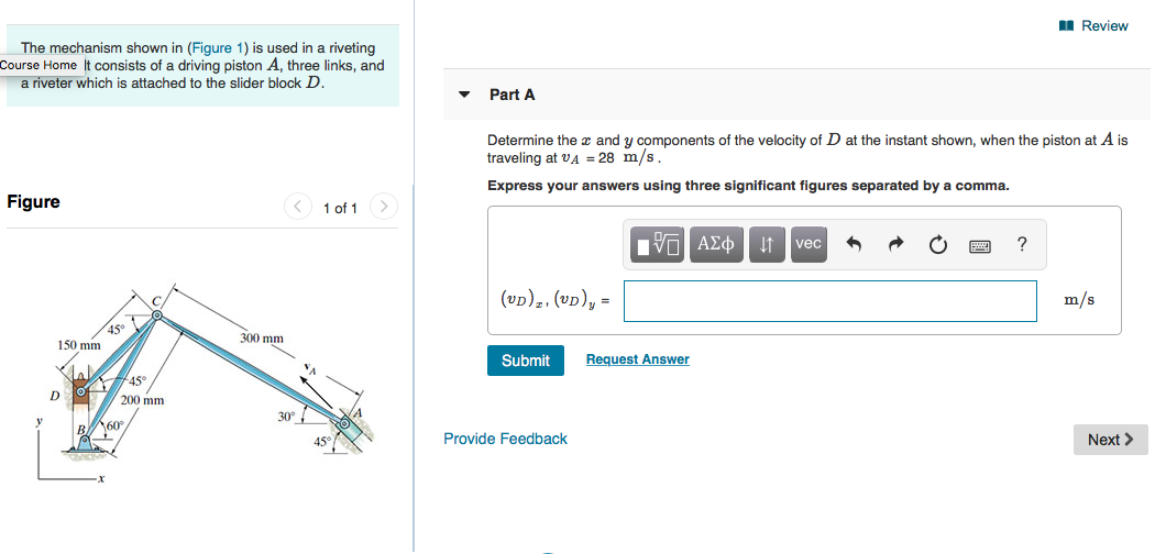 Solved I Review The mechanism shown in (Figure 1) is used in | Chegg.com