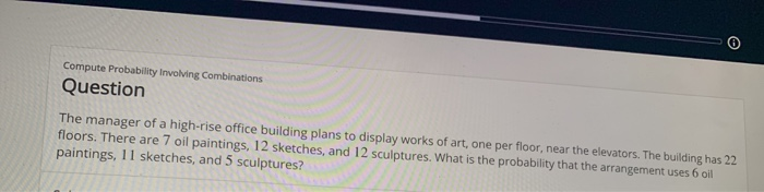 Solved Compute Probability Involving Combinations Question | Chegg.com