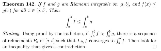 Solved Theorem 142. If f ﻿and g ﻿are Riemann integrable | Chegg.com