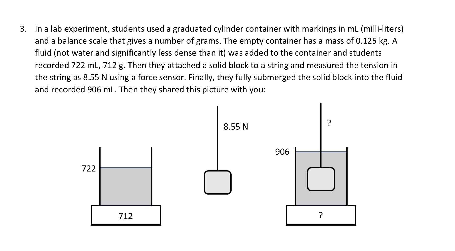 Solved In a lab experiment, students used a graduated | Chegg.com