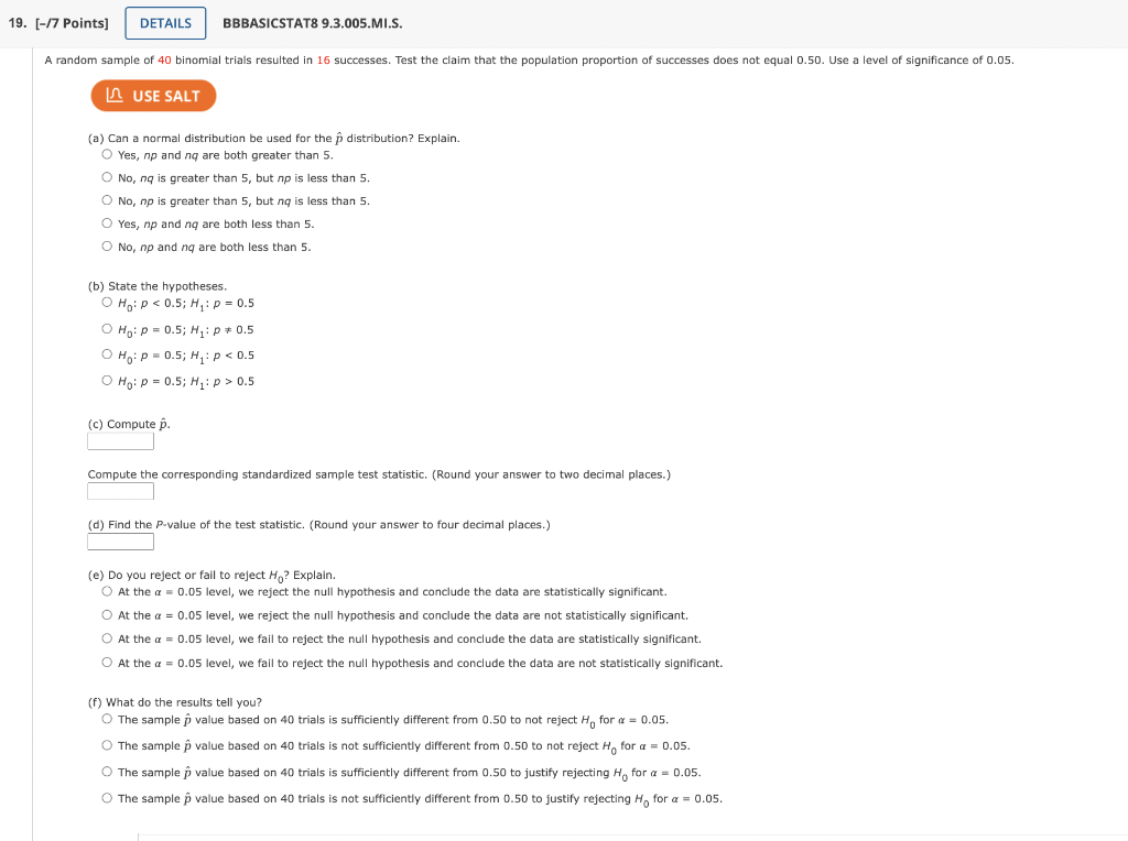 Solved (a) Can a normal distribution be used for the p^ | Chegg.com