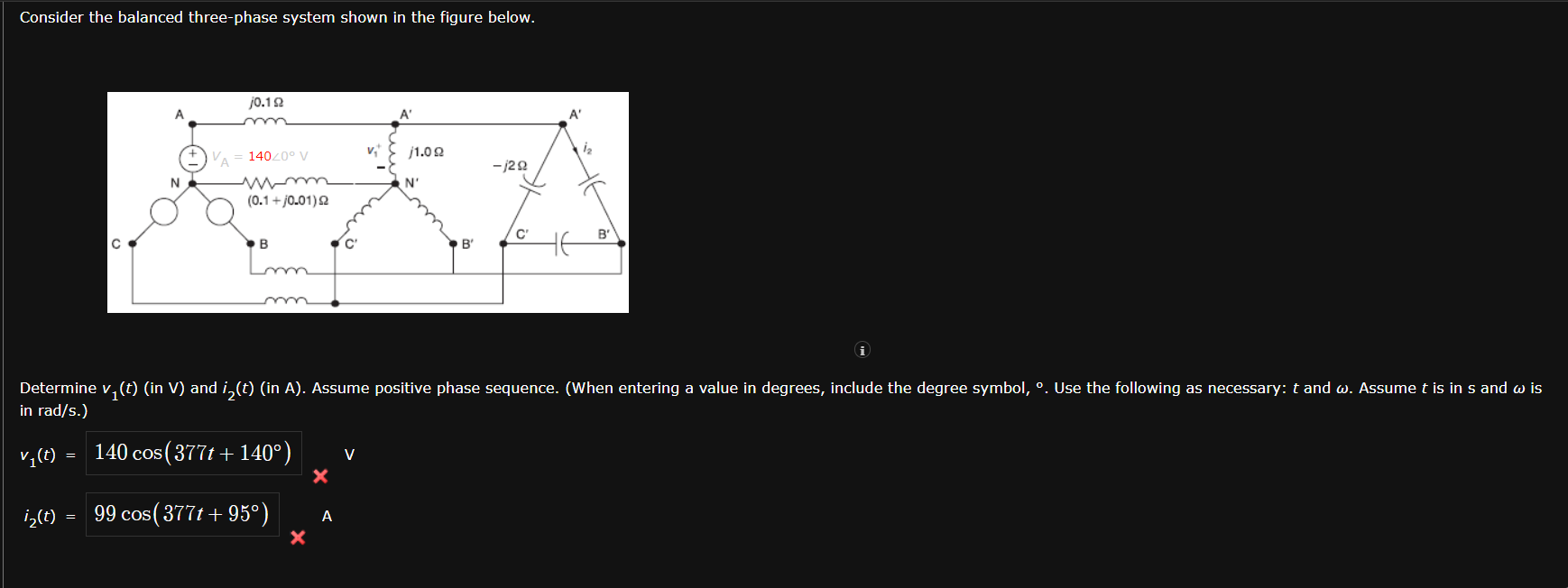 Consider the balanced three-phase system shown in the | Chegg.com