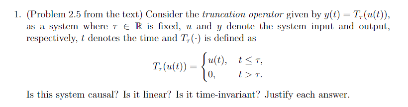 Solved (Problem 2.5 from the text) Consider the truncation | Chegg.com