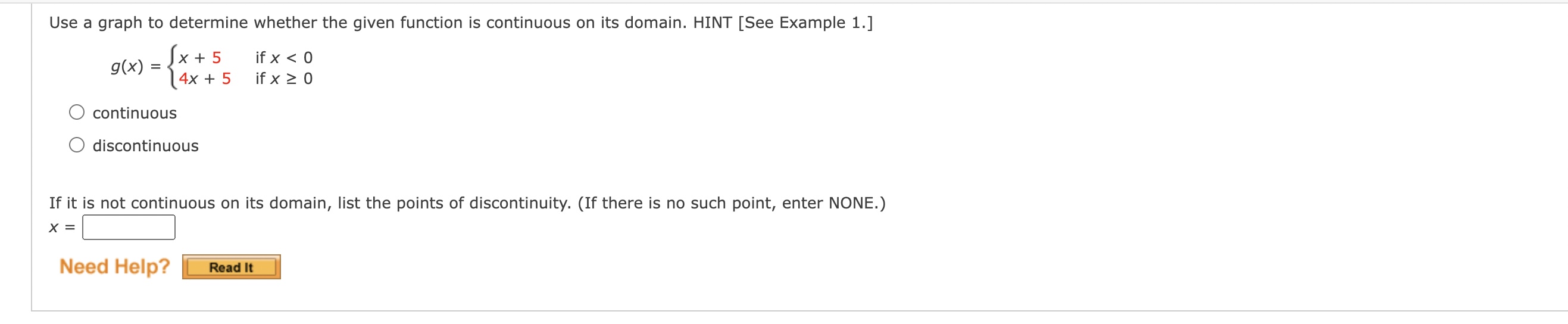 Solved Use a graph to determine whether the given function | Chegg.com