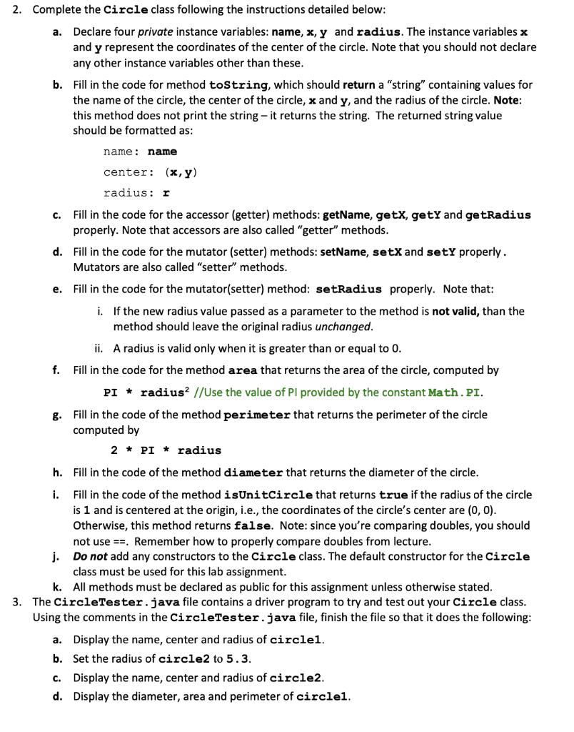 Solved Lab 09 - Classes and Methods Introduction This lab | Chegg.com