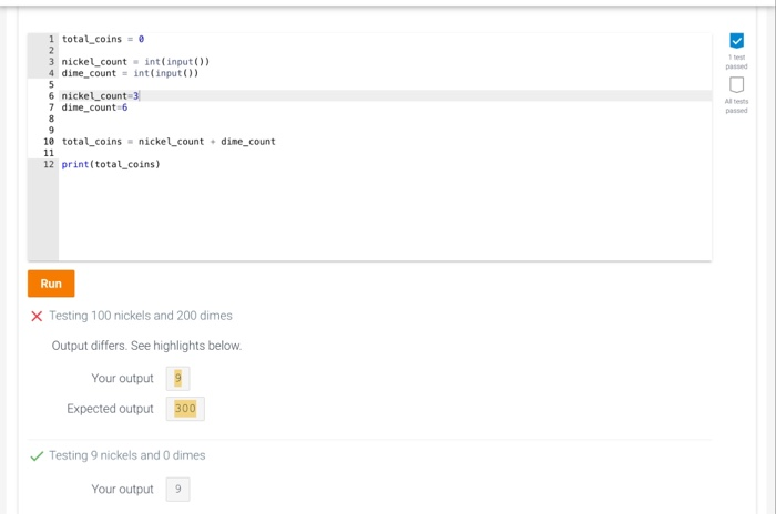 Solved How do I get both outcomes to become the same? This | Chegg.com