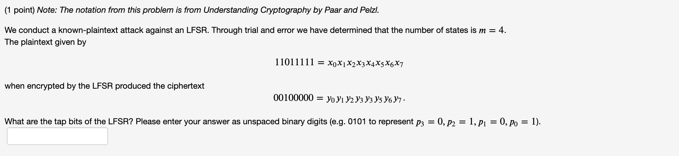 Solved (1 point) Note: The notation from this problem is | Chegg.com