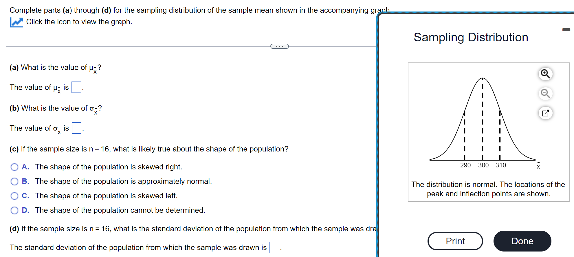 Solved Complete parts (a) through (d) for the sampling | Chegg.com