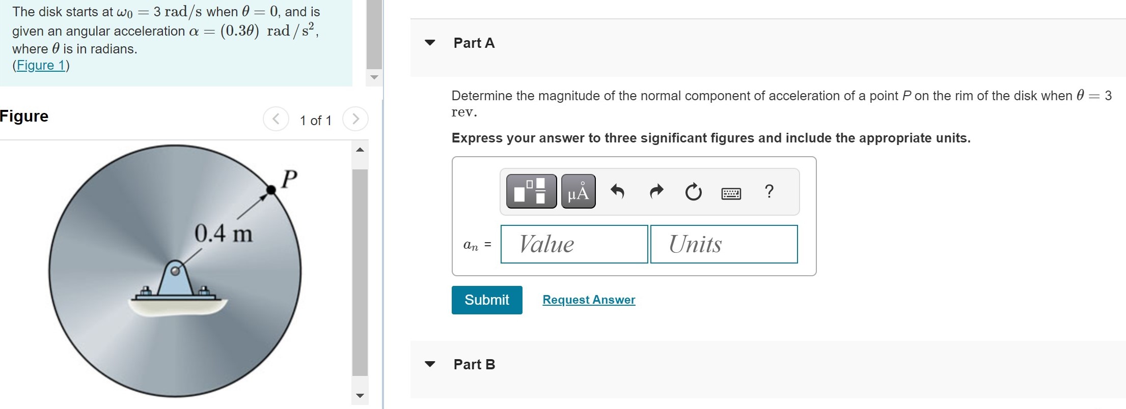 Solved Determine the magnitude of the tangential component | Chegg.com