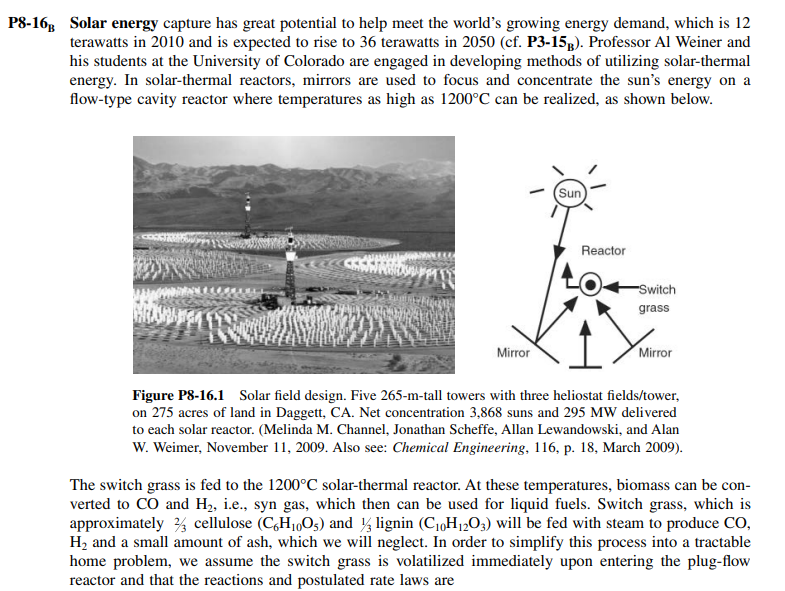 Solved 6B Solar energy capture has great potential to help | Chegg.com
