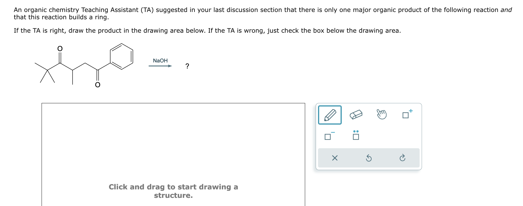 Solved An organic chemistry Teaching Assistant (TA) | Chegg.com