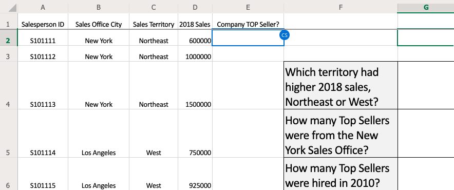 Solved Using Excel Enter a formula in cell G4 to determine | Chegg.com