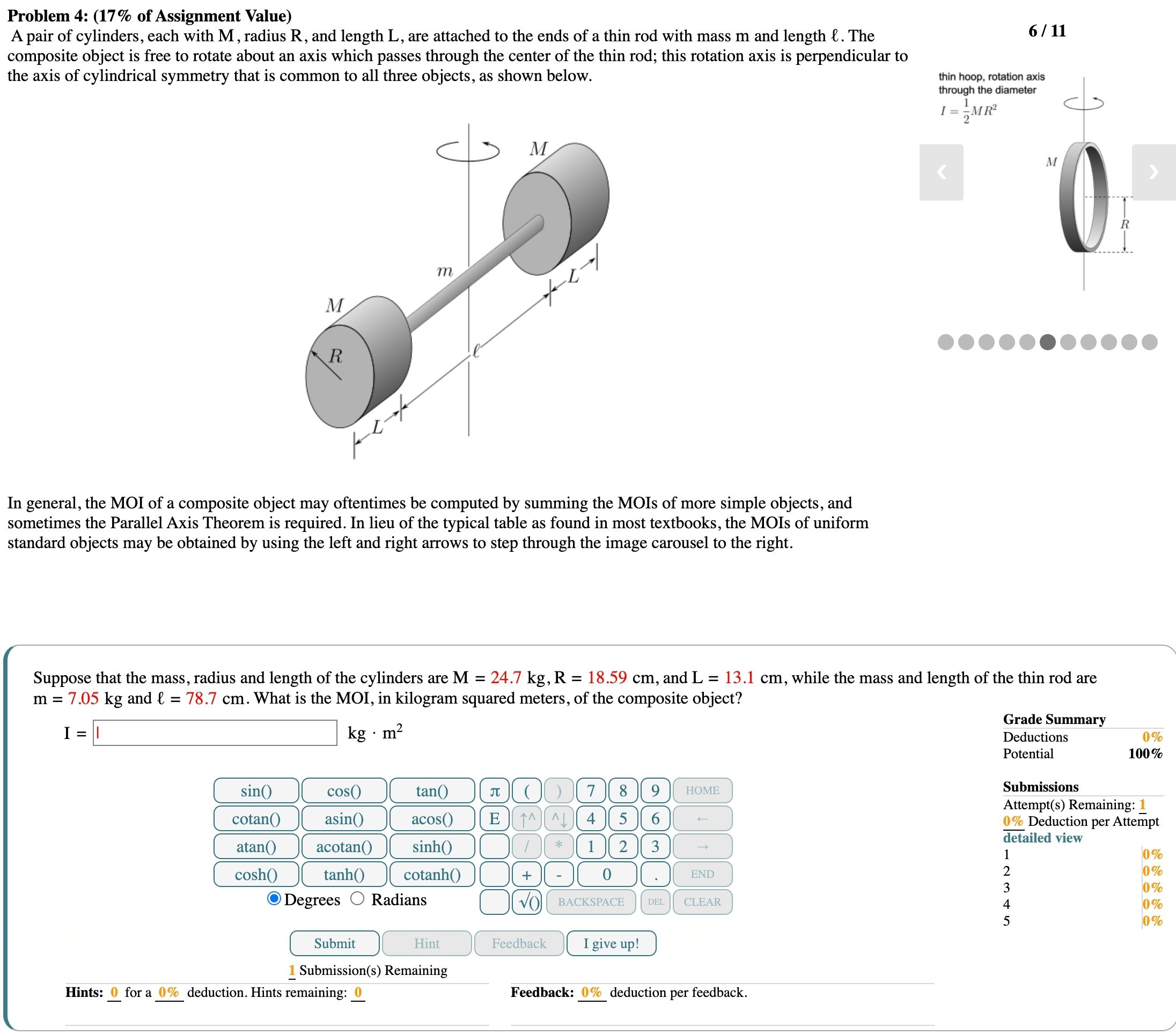 Solved Problem 4: (17\% ﻿of Assignment Value)A pair of | Chegg.com