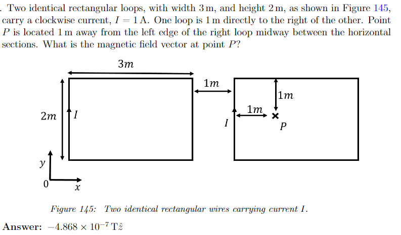 Solved oe, with wi Two identical rectangular loops, with | Chegg.com