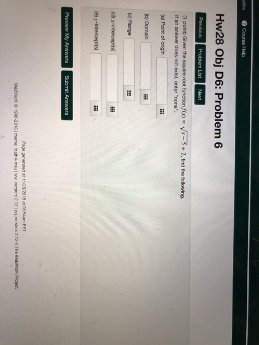 Solved Hw28 Obj D6: Problem 6 (a) Point of origin Page | Chegg.com
