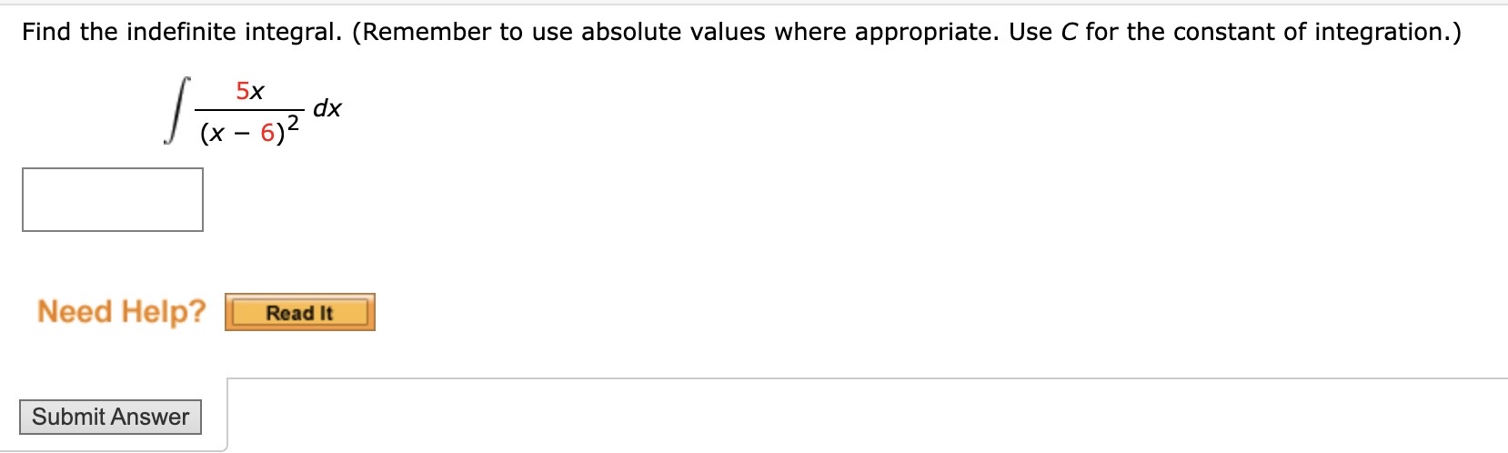 Solved Find the indefinite integral. (Remember to use | Chegg.com