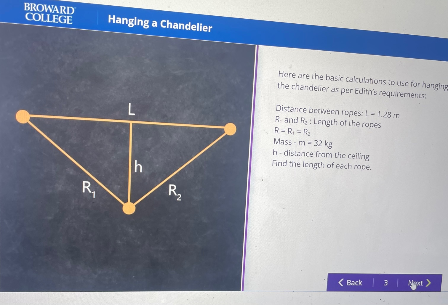 Solved Two ropes, one opposite the other, with the fixture | Chegg.com