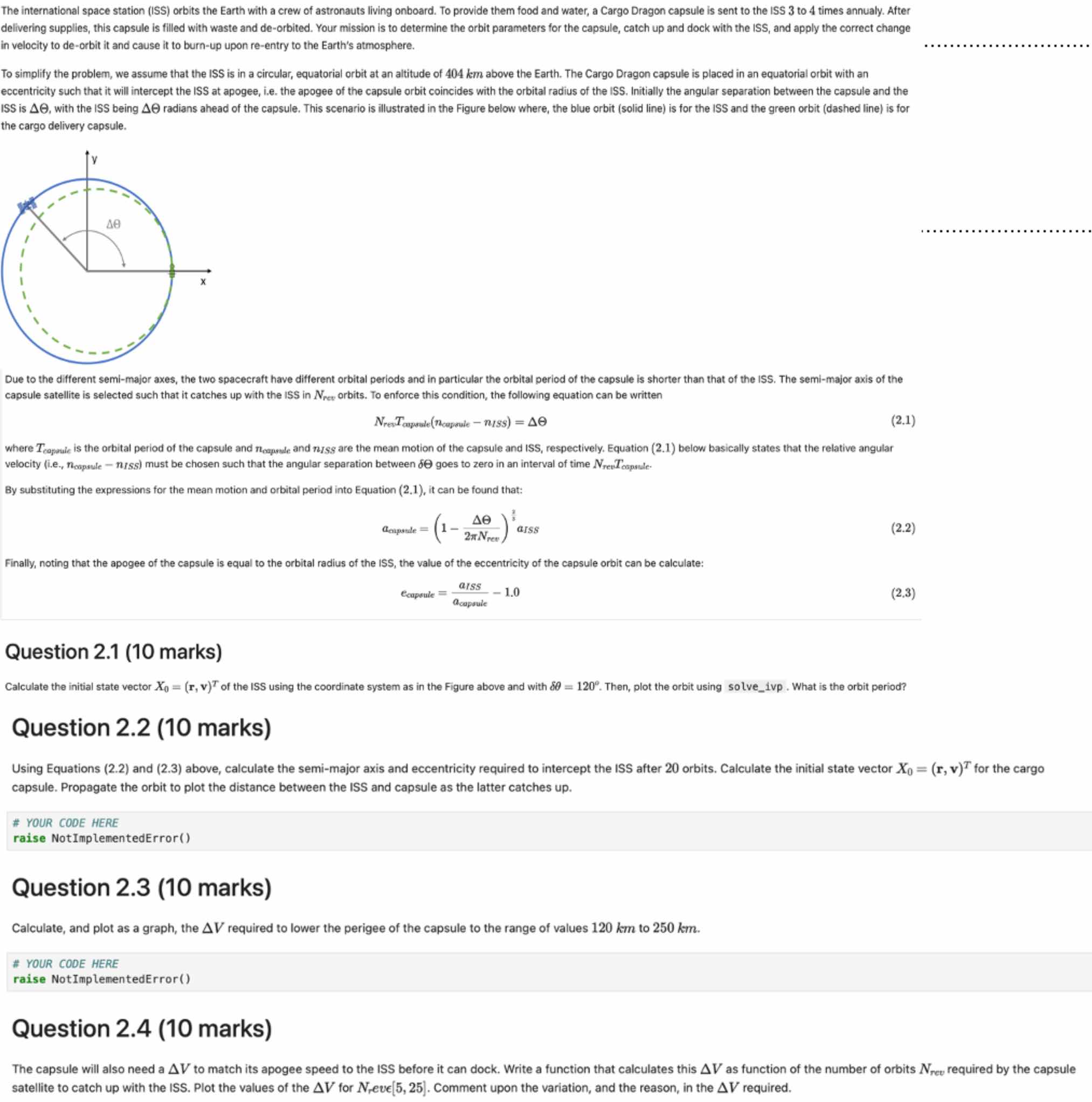 Solved The international space station (ISS) ﻿orbits the | Chegg.com