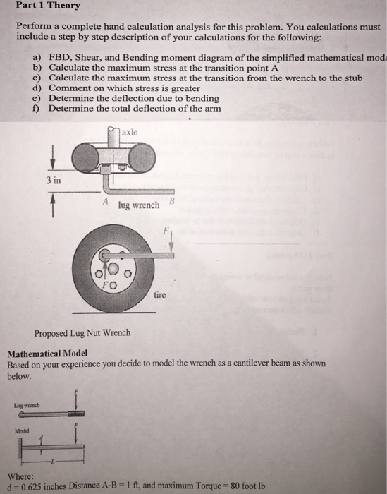 Solved Part 1 Theory Perform a complete hand calculation | Chegg.com