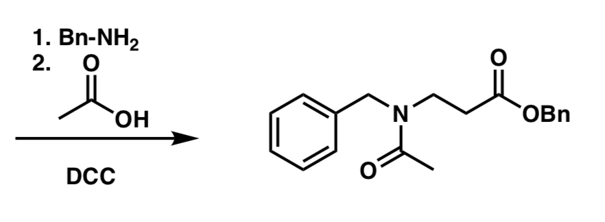 Solved 1. Bn-NH2 2. O OBn он DCC | Chegg.com