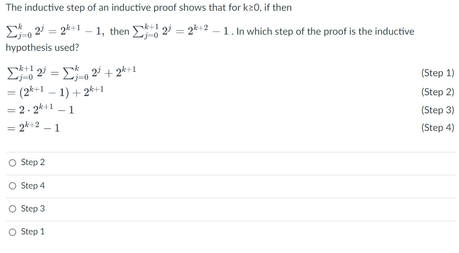 Solved The inductive step of an inductive proof shows that | Chegg.com