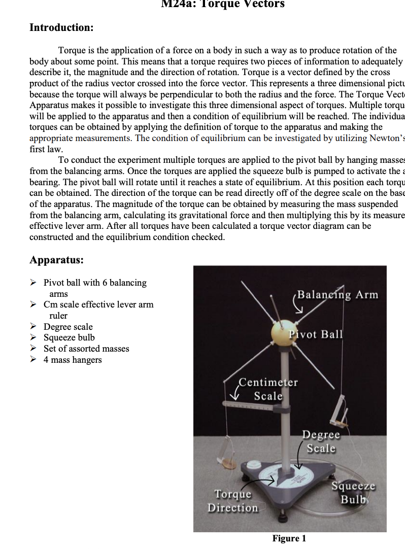 M24a: Torque Vectors Introduction: Torque is the | Chegg.com